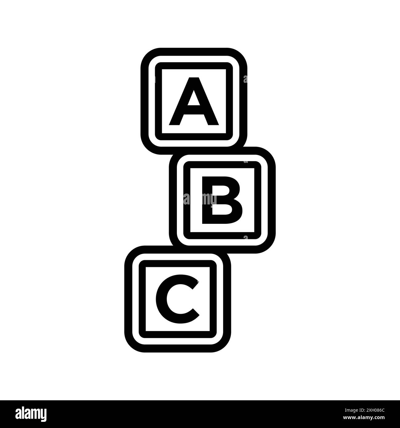abc cubes icon vector design template in white background Stock Vector ...