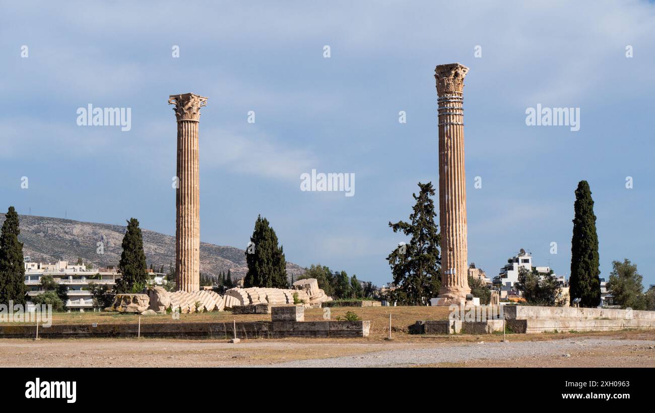 Panoramic ruins ancient temple hi-res stock photography and images - Alamy