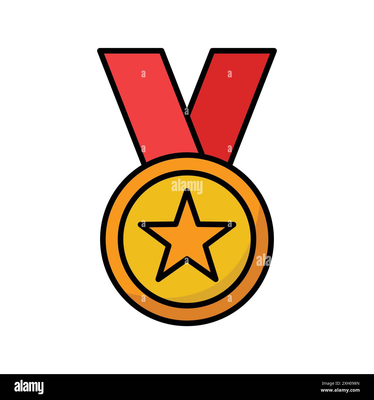 award - medal icon vector design template in white background Stock ...