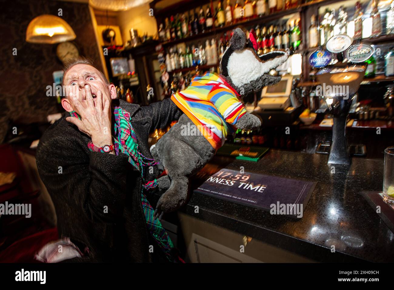Bodger and Badger Bodger & Badger portraits Stock Photo - Alamy