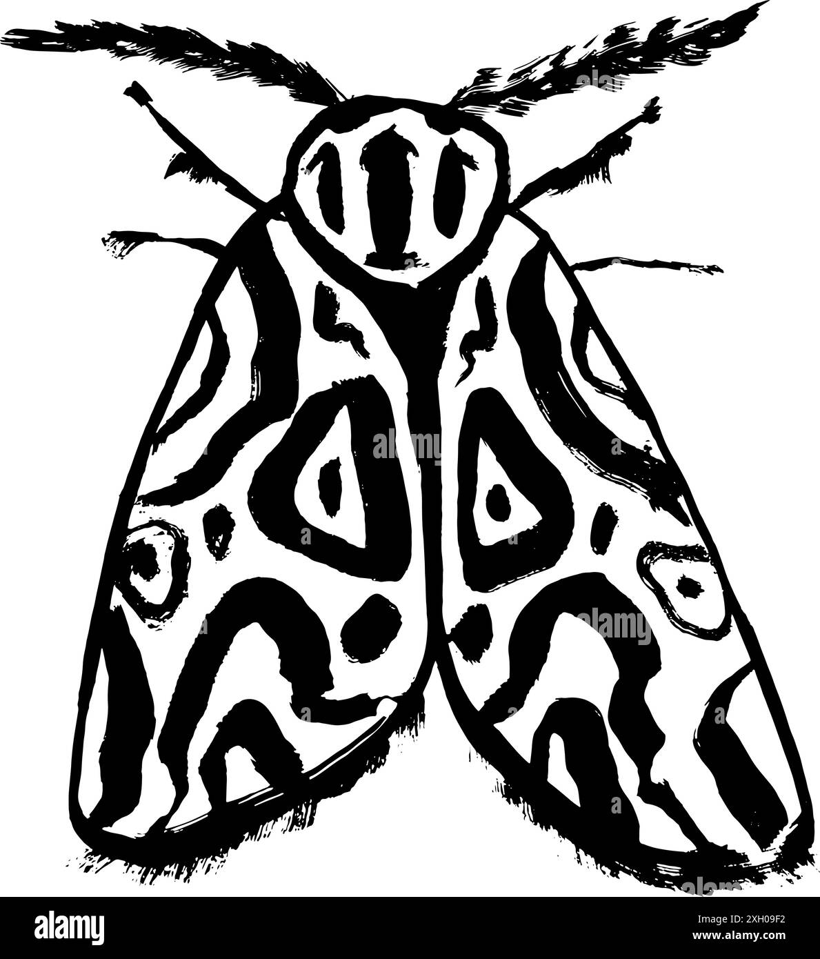 Brush moth Stock Vector Images - Alamy