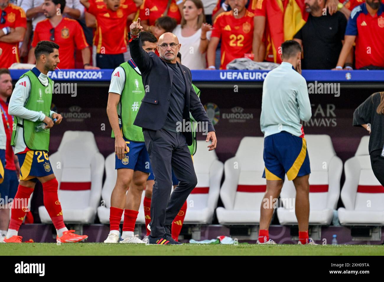 Head Coach Luis de la Fuente of Spain pictured during a soccer game ...