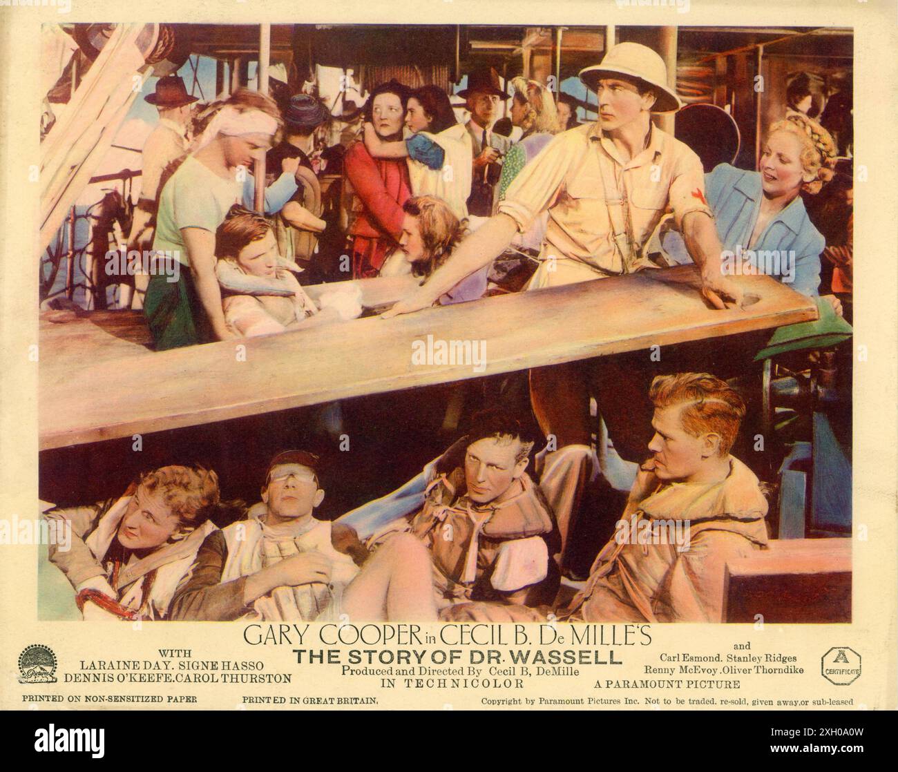 GARY COOPER PAUL KELLY and SIGNE HASSO in THE STORY OF DR. WASSELL 1944 ...