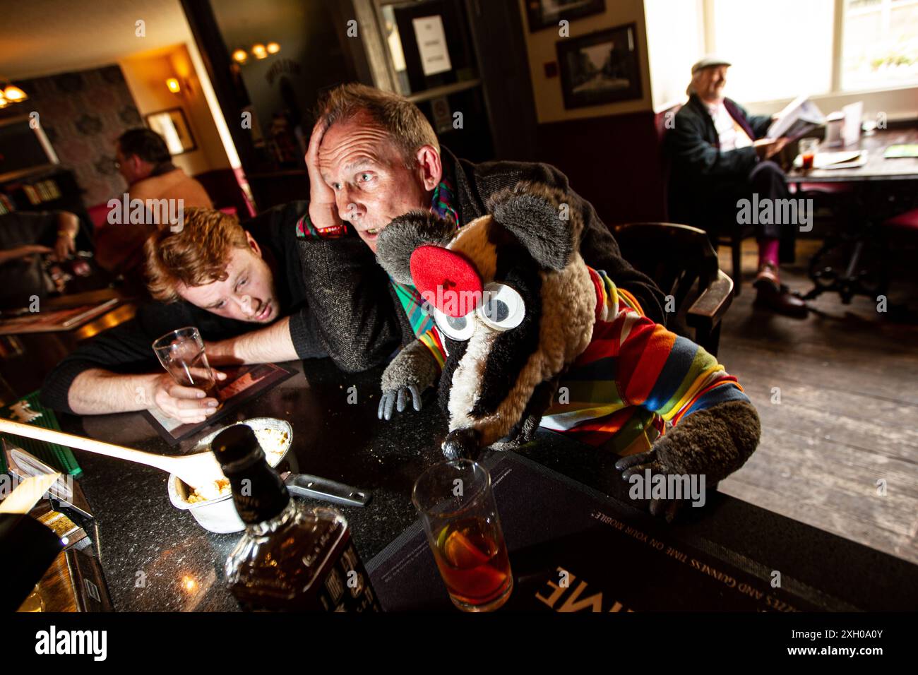 Bodger and Badger Bodger & Badger portraits Stock Photo - Alamy