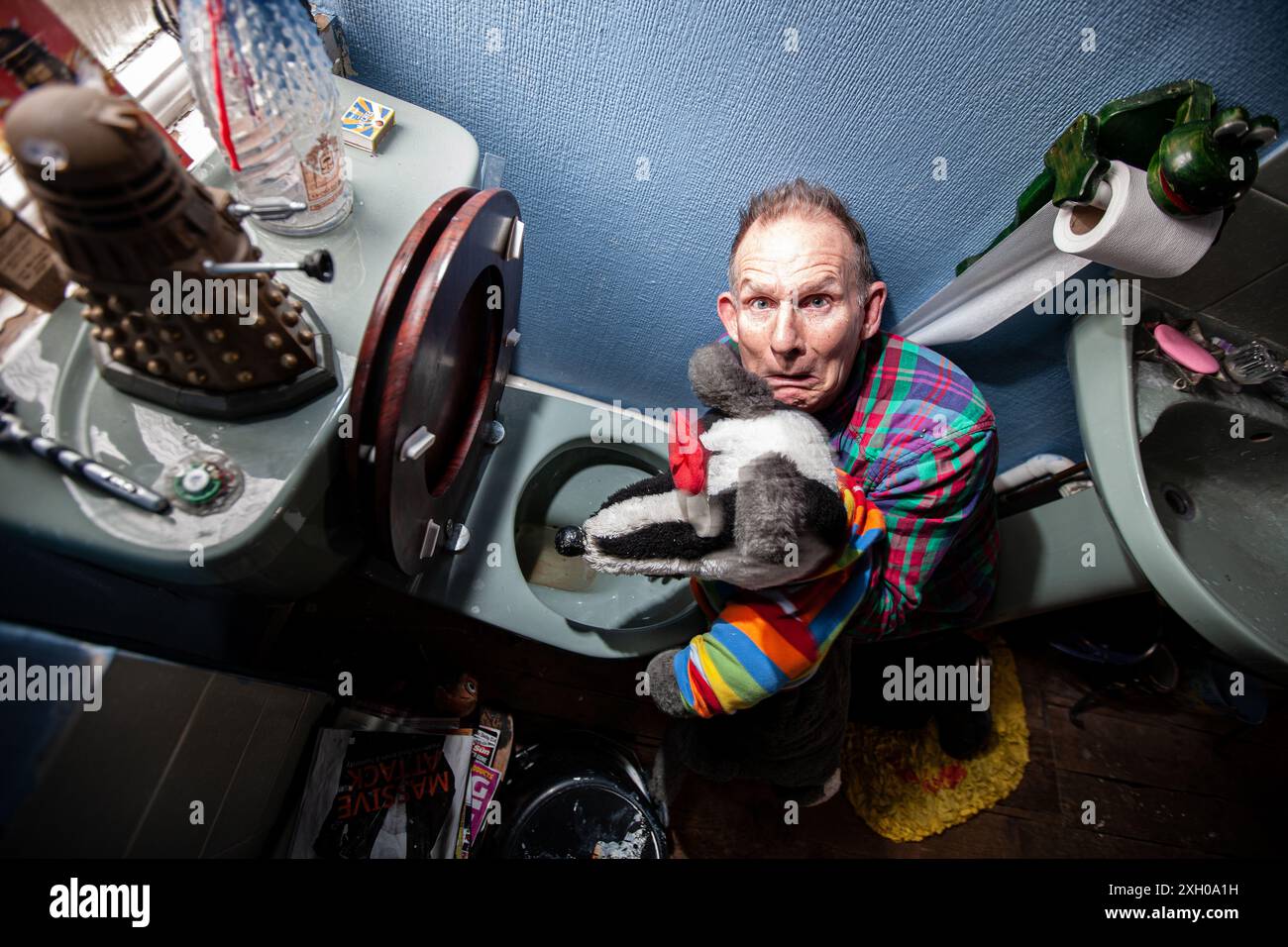 Bodger and Badger Bodger & Badger portraits Stock Photo - Alamy