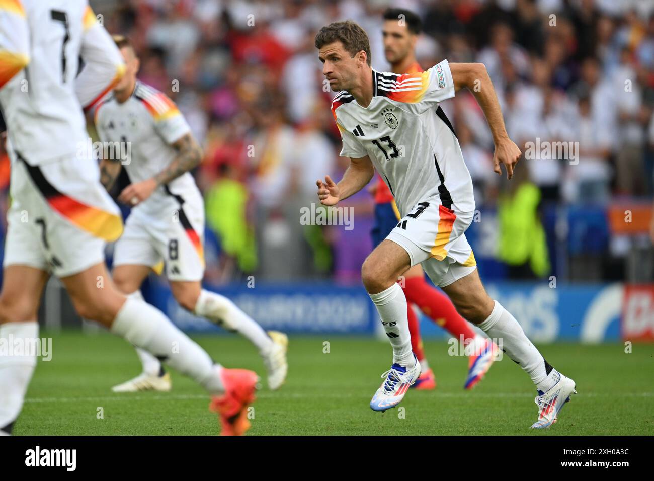 Thomas Muller (13) of Germany pictured during a soccer game between the ...