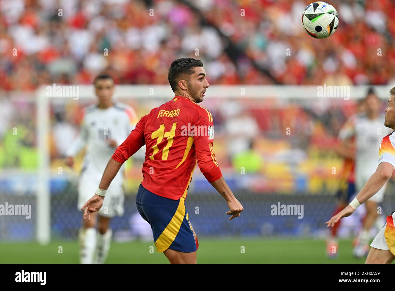 Ferran Torres (11) of Spain pictured during a soccer game between the ...