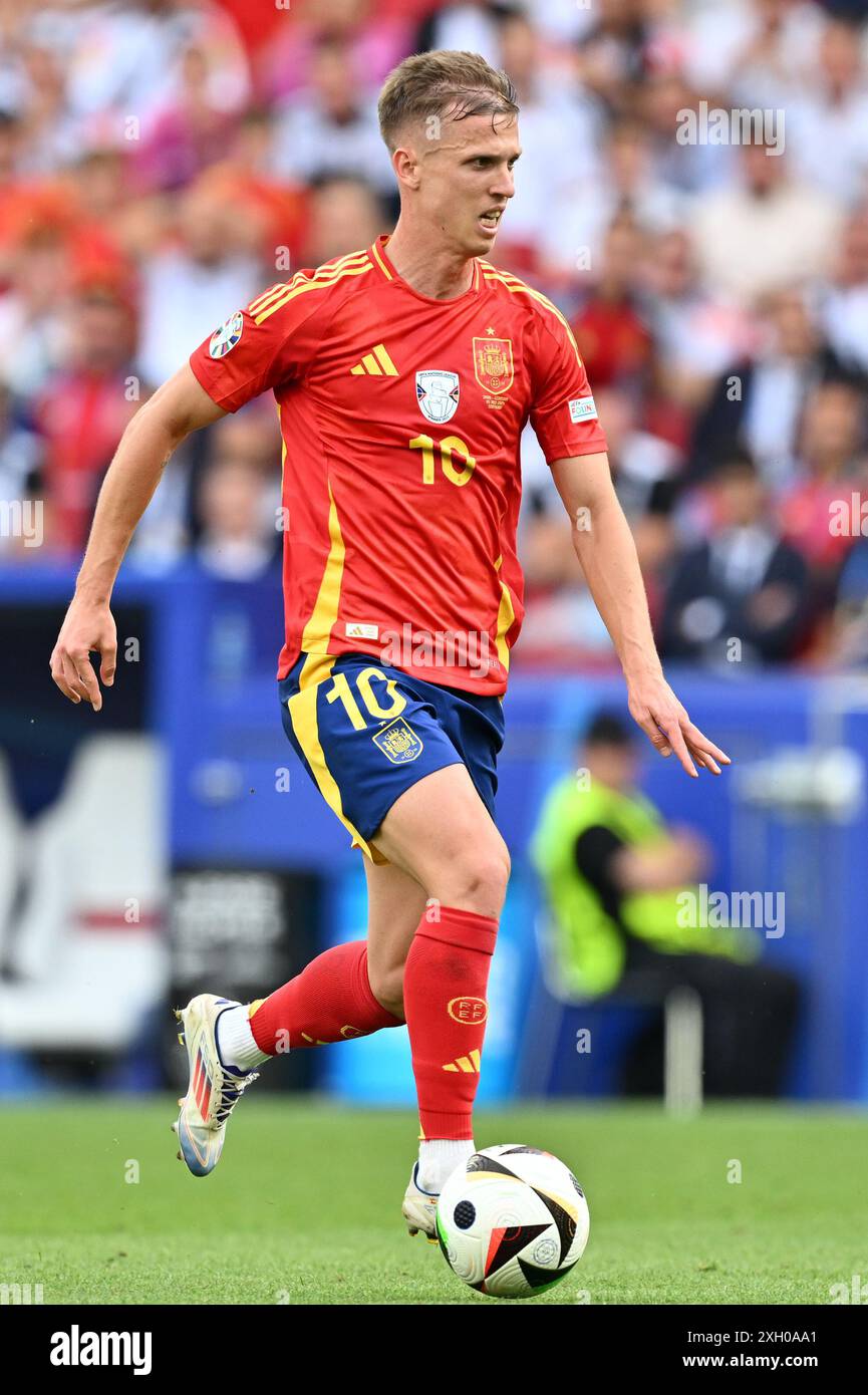 Dani Olmo (10) of Spain pictured during a soccer game between the ...
