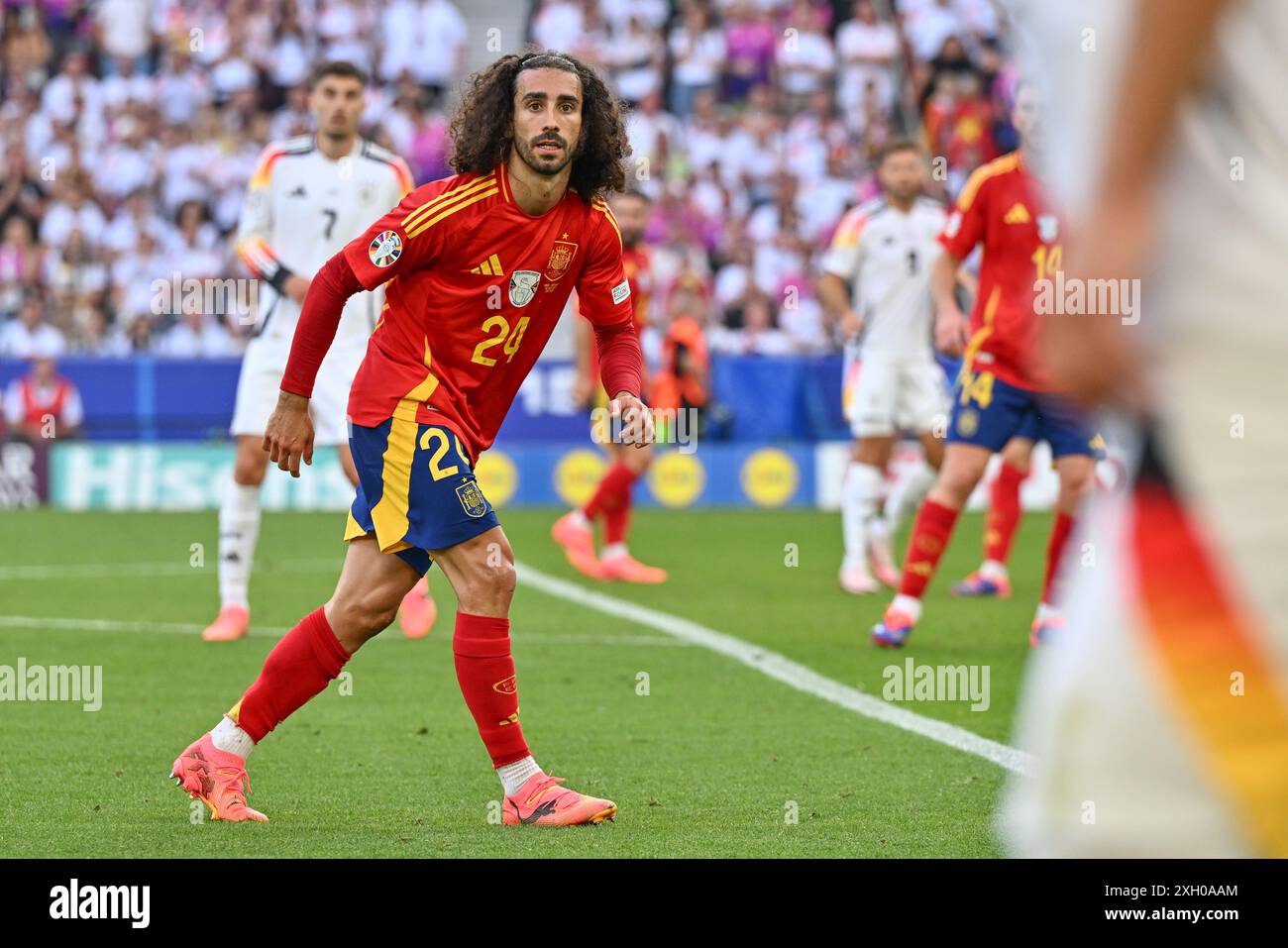 Marc Cucurella (24) of Spain pictured during a soccer game between the ...