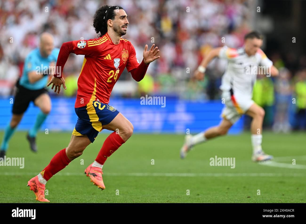 Marc Cucurella (24) of Spain pictured during a soccer game between the ...