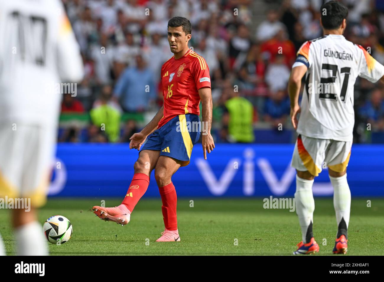 Rodri (Rodrigo Hernandez Cascante) (16) of Spain pictured during a ...