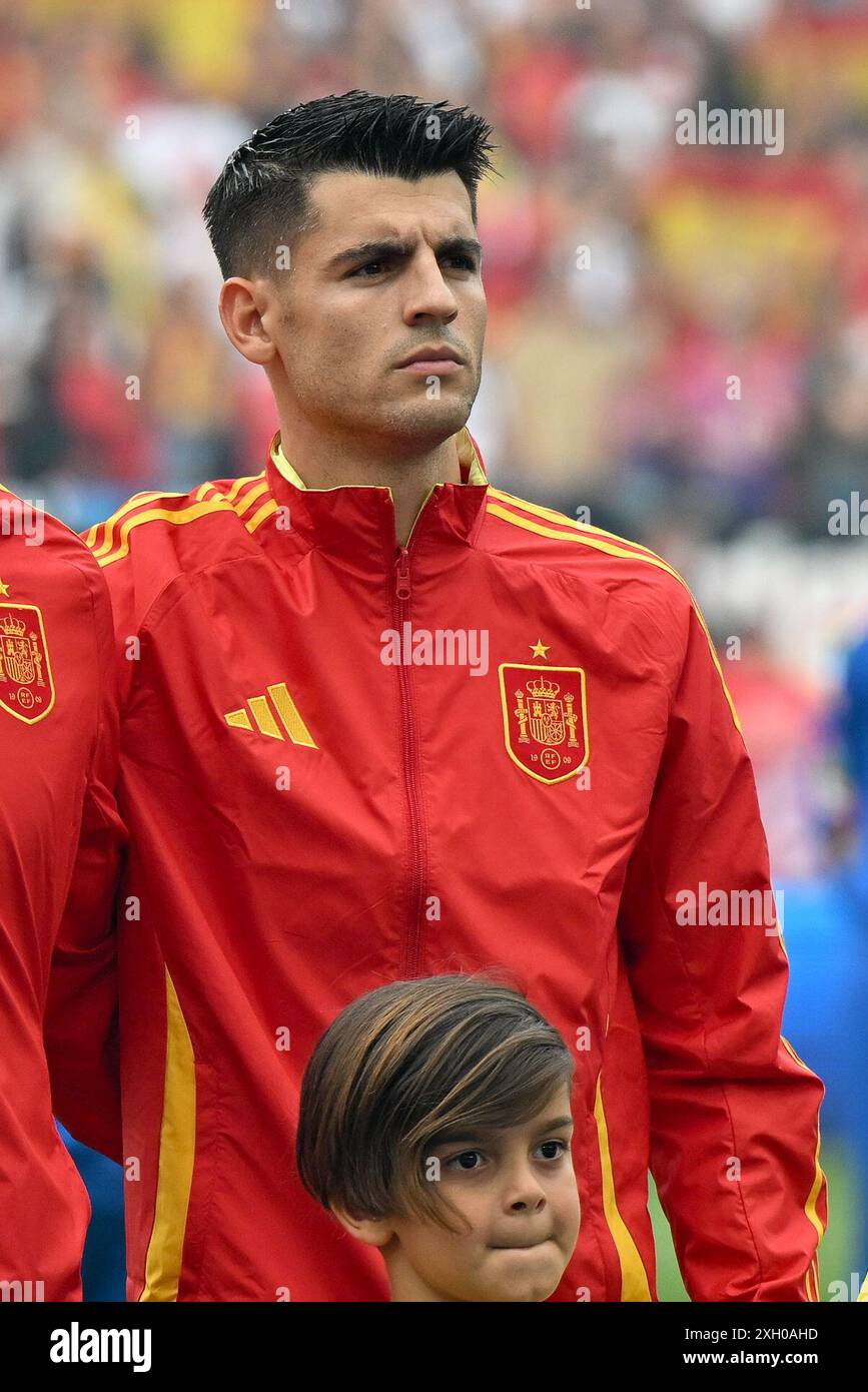 Alvaro Morata (7) of Spain pictured during a soccer game between the ...
