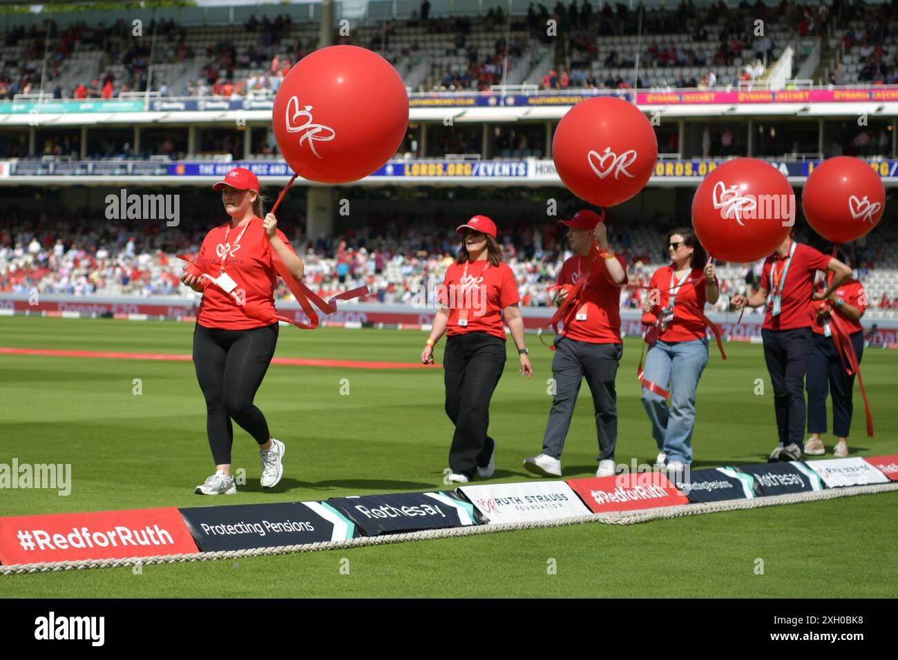 London, England. 11th July 2024. Ruth Strauss Foundation on Red for ...