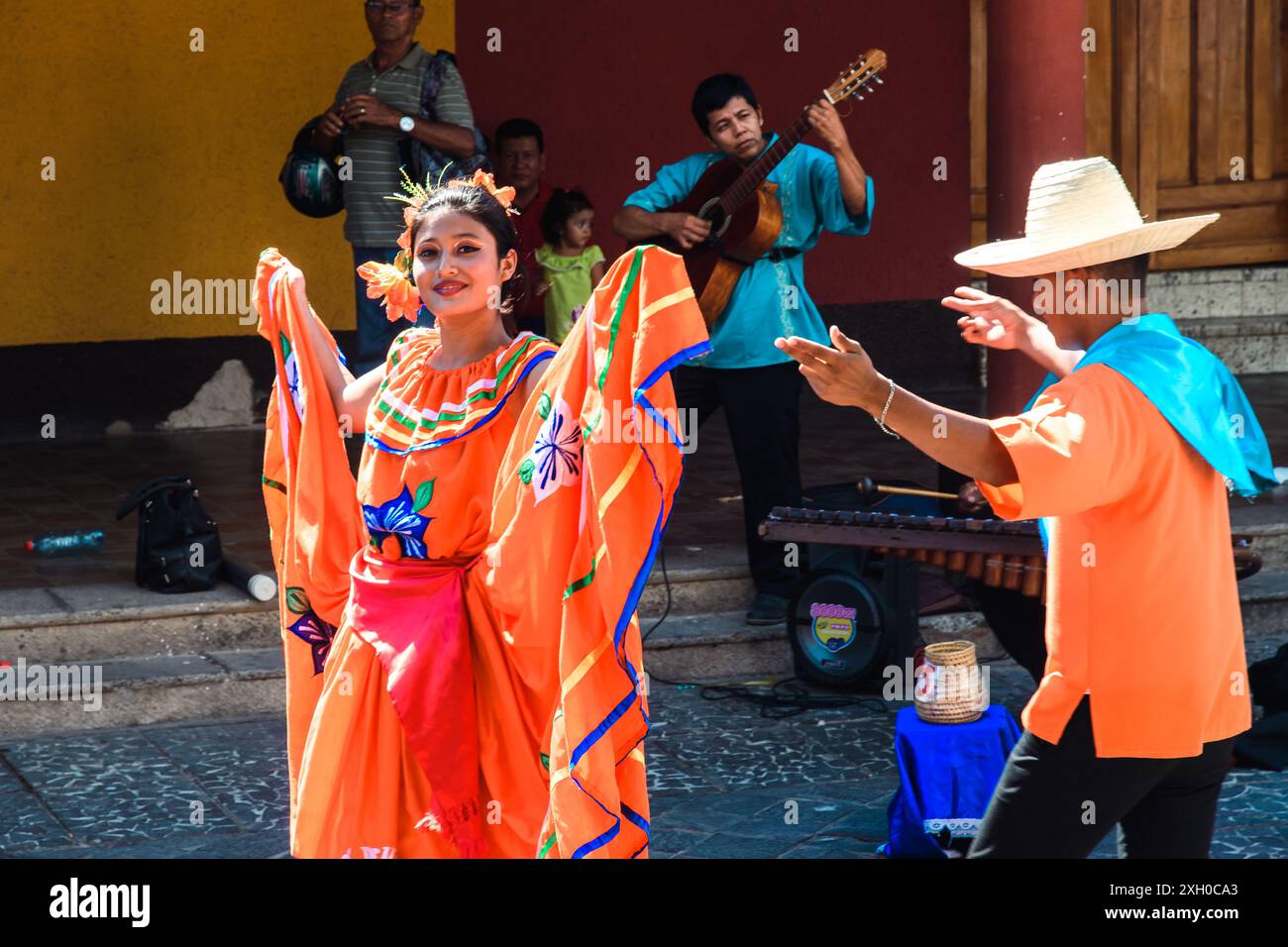 Granada, Nicaragua - March 24, 2019: Traditional dance and music ...