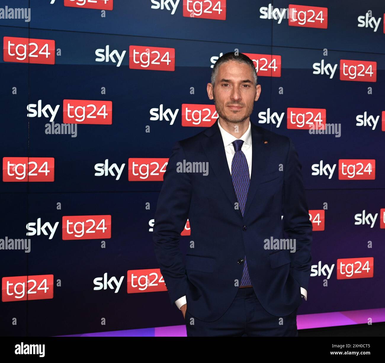 Milan, Italy Sky TG24 photocall presentation of the characters of the ...