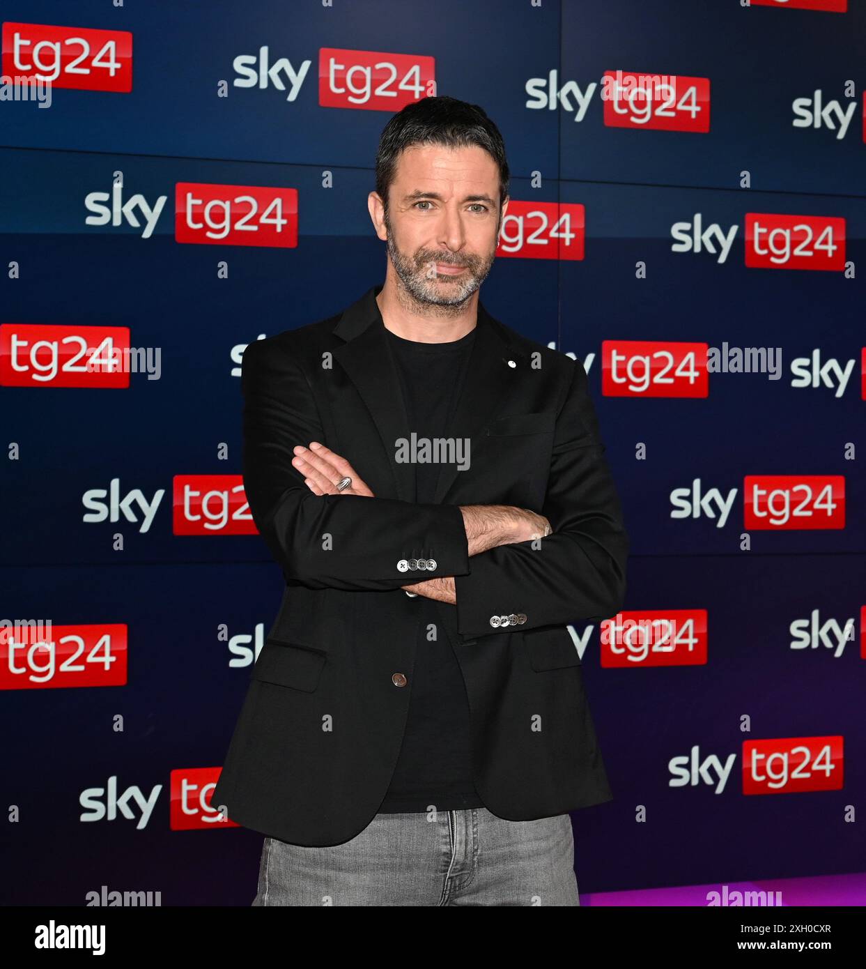 Milan, Italy Sky TG24 photocall presentation of the characters of the ...