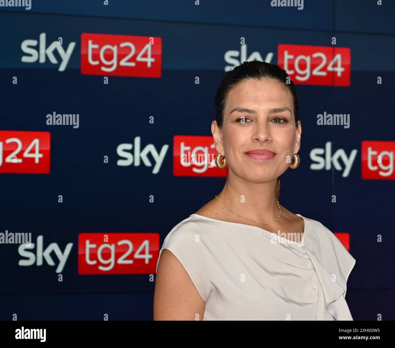Milan, Italy Sky TG24 photocall presentation of the characters of the ...