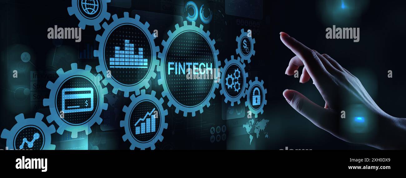 Fintech Financial technology Cryptocurrency investment and digital ...