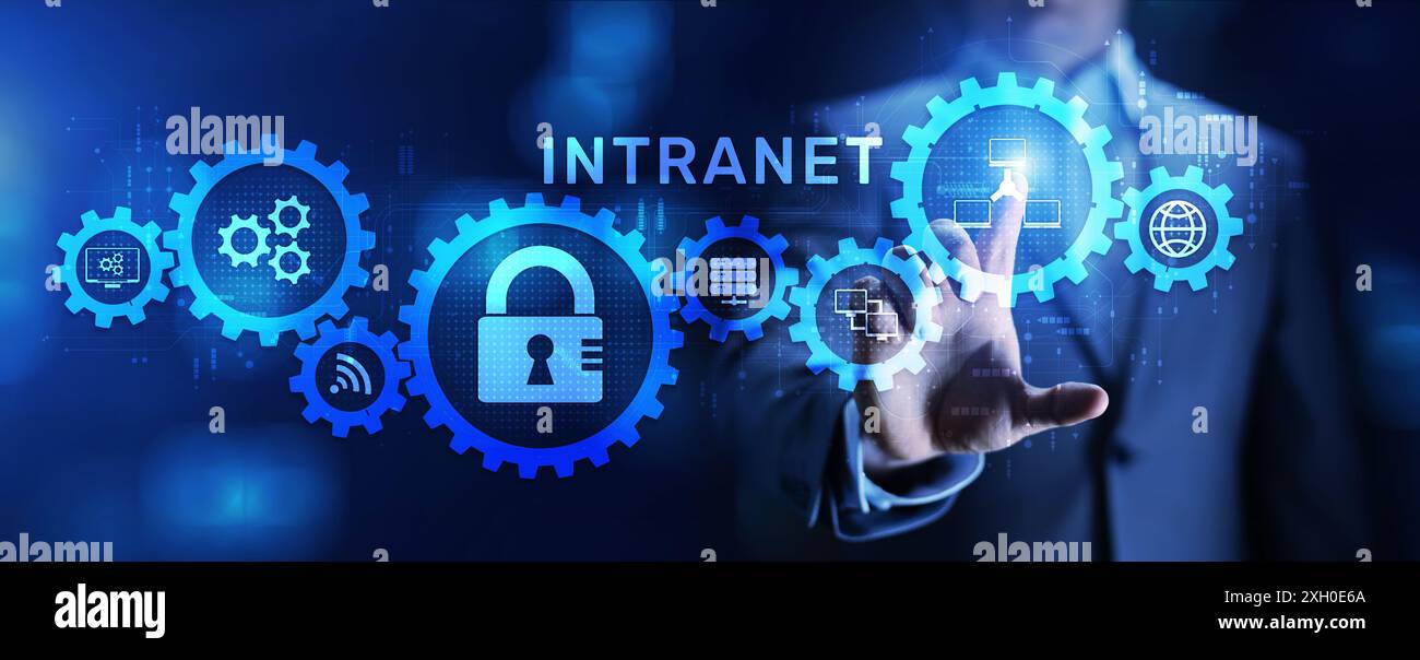 Intranet Corporate communication network Business technology networking ...