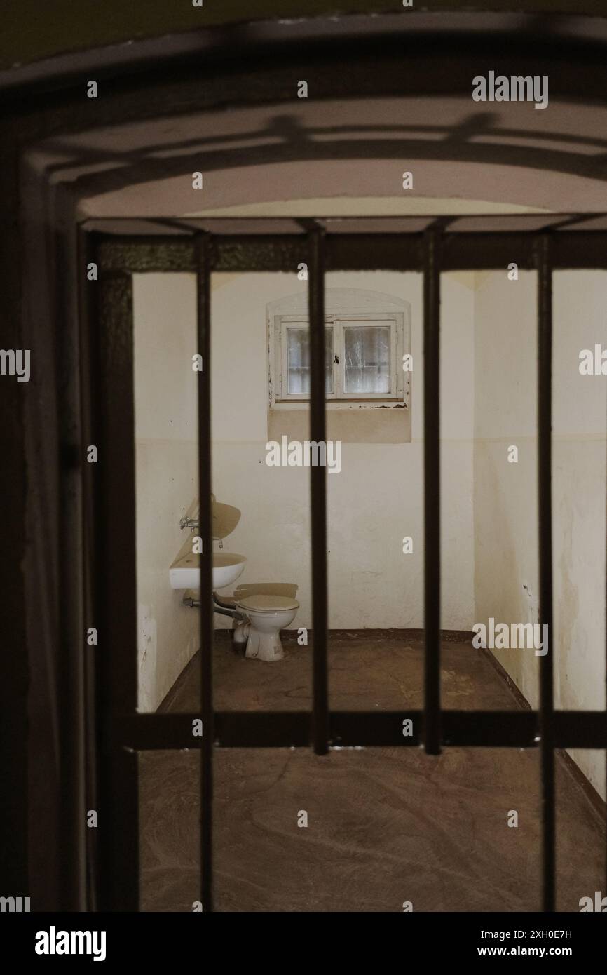 Stollberg, Germany. 11th July, 2024. View of a cell in the former ...