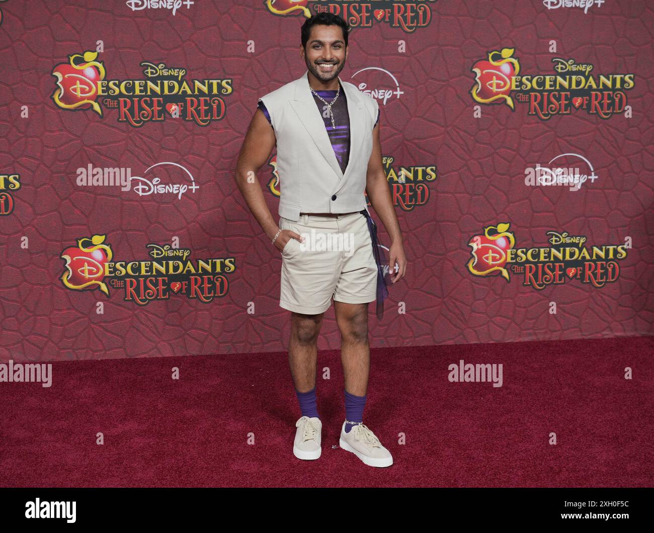 Los Angeles, USA. 10th July, 2024. Levin Valayil arrives at the Disney ...