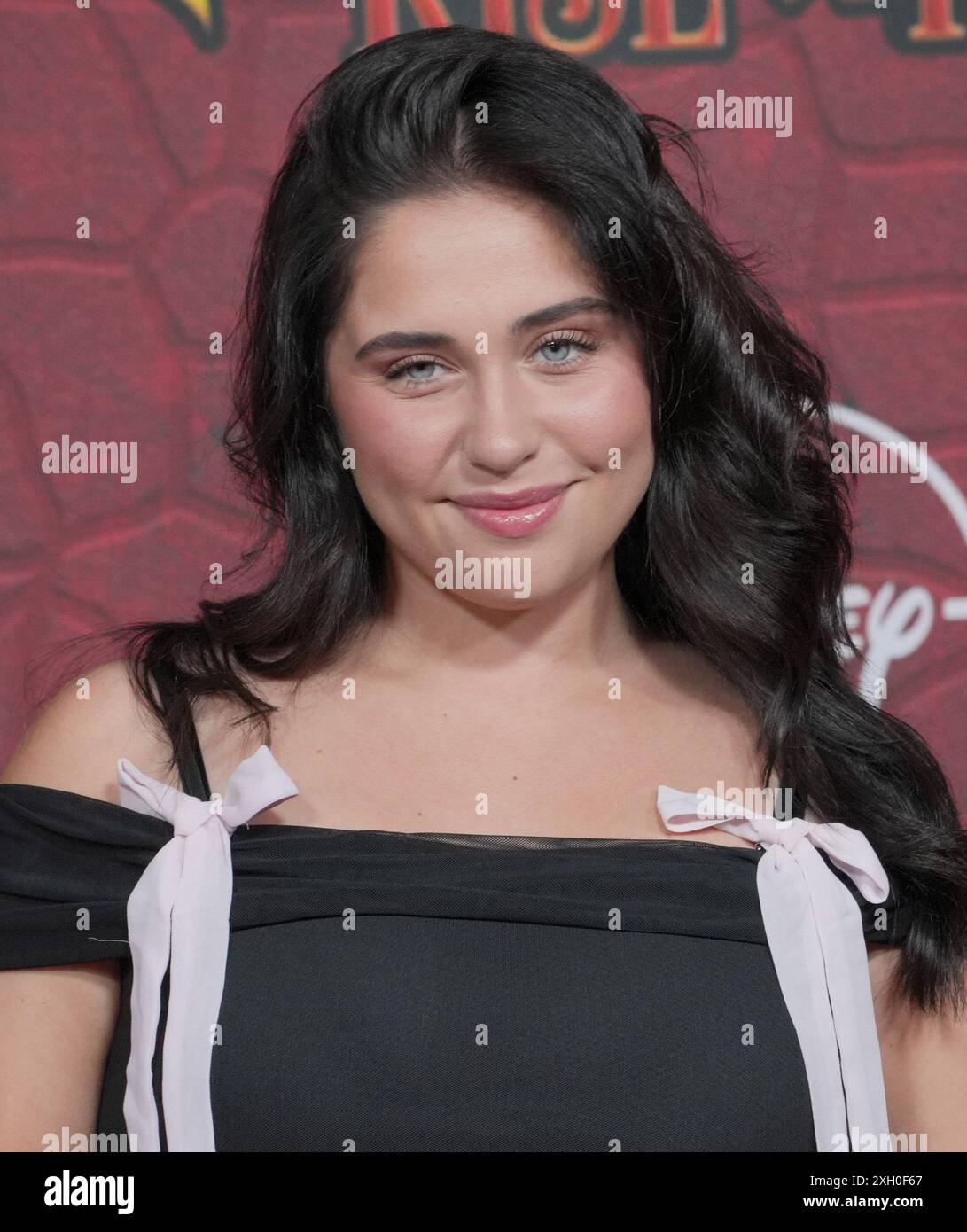 Los Angeles, USA. 10th July, 2024. Brenna D'Amico arrives at the Disney ...