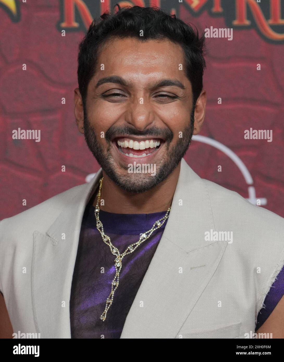 Los Angeles, USA. 10th July, 2024. Levin Valayil arrives at the Disney ...