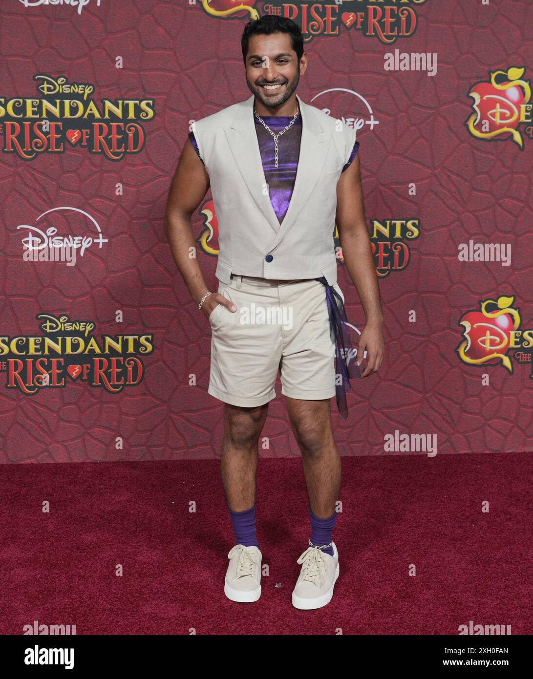Los Angeles, USA. 10th July, 2024. Levin Valayil arrives at the Disney ...