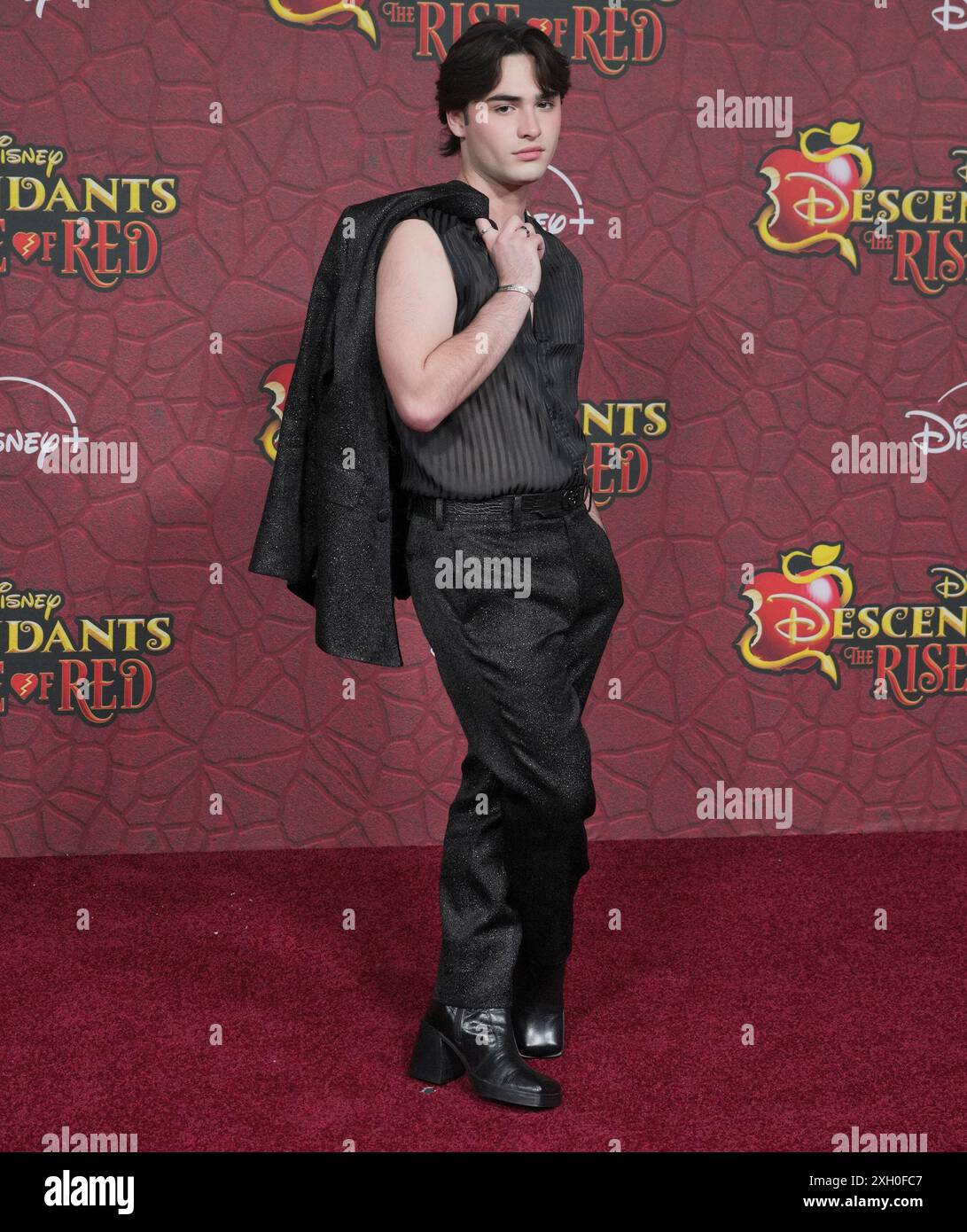 Los Angeles, USA. 10th July, 2024. Joshua Colley arrives at the Disney ...