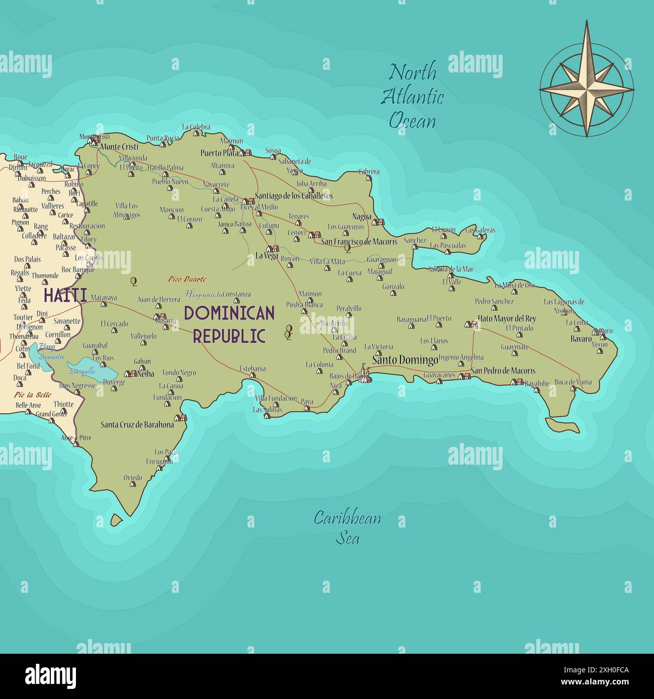 Altamira Dominican Republic Map