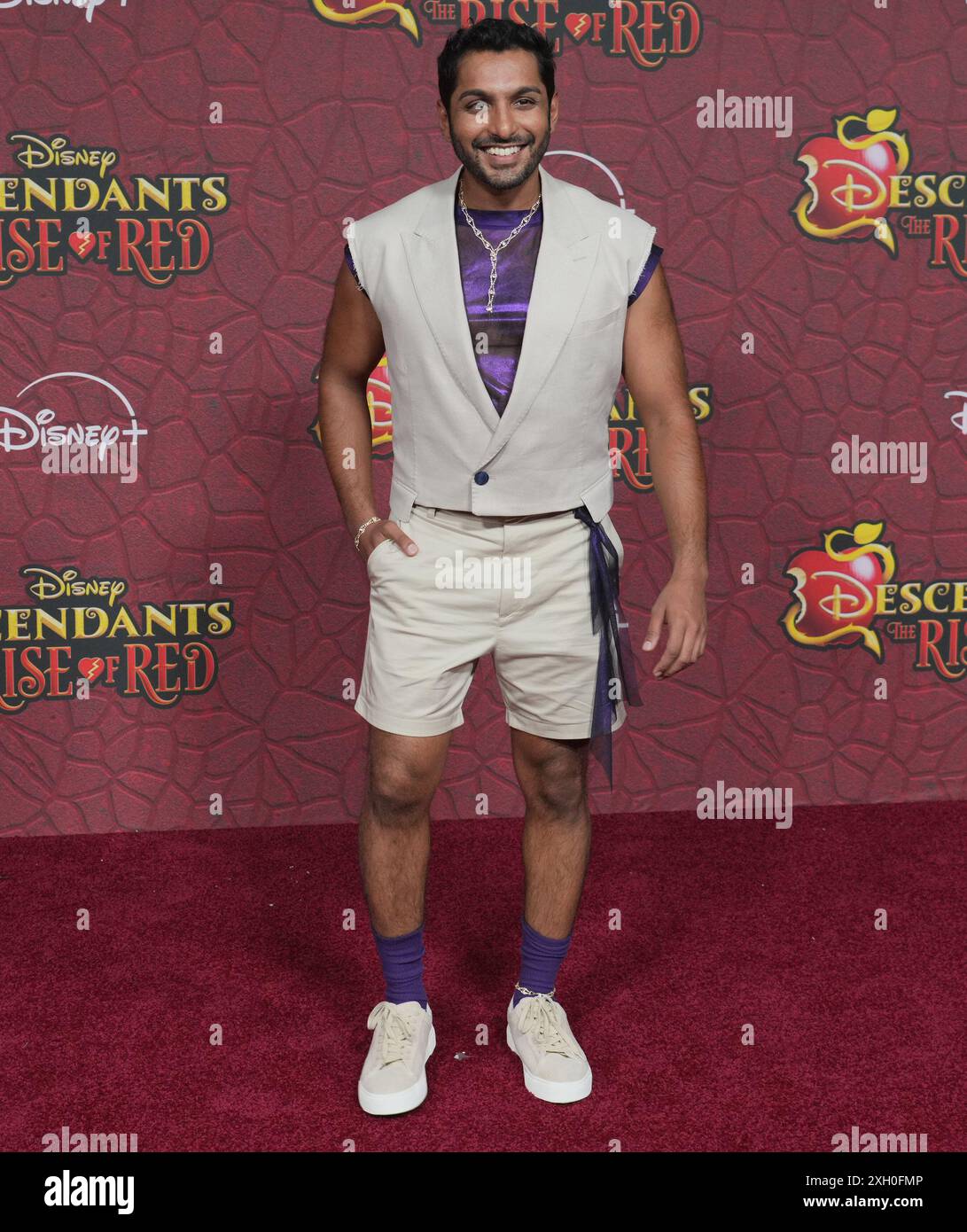 Los Angeles, USA. 10th July, 2024. Levin Valayil arrives at the Disney ...
