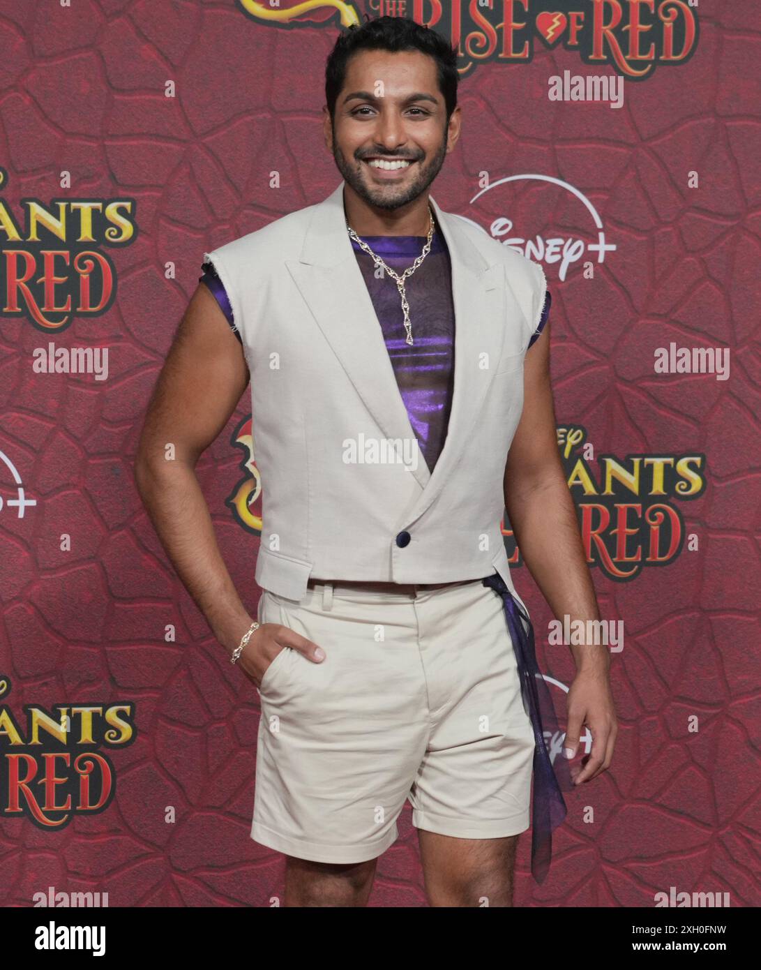 Los Angeles, USA. 10th July, 2024. Levin Valayil arrives at the Disney ...
