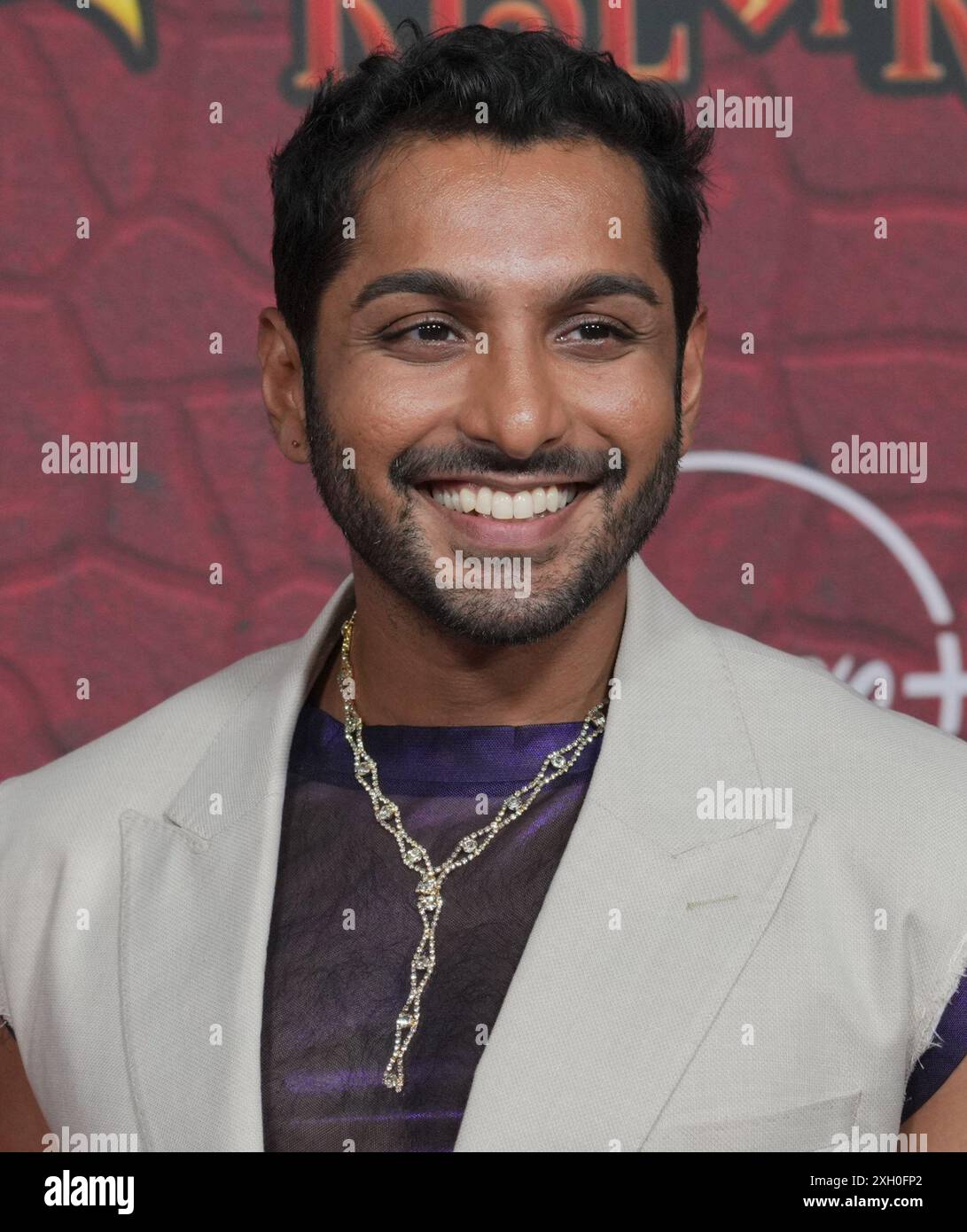 Los Angeles, USA. 10th July, 2024. Levin Valayil arrives at the Disney ...