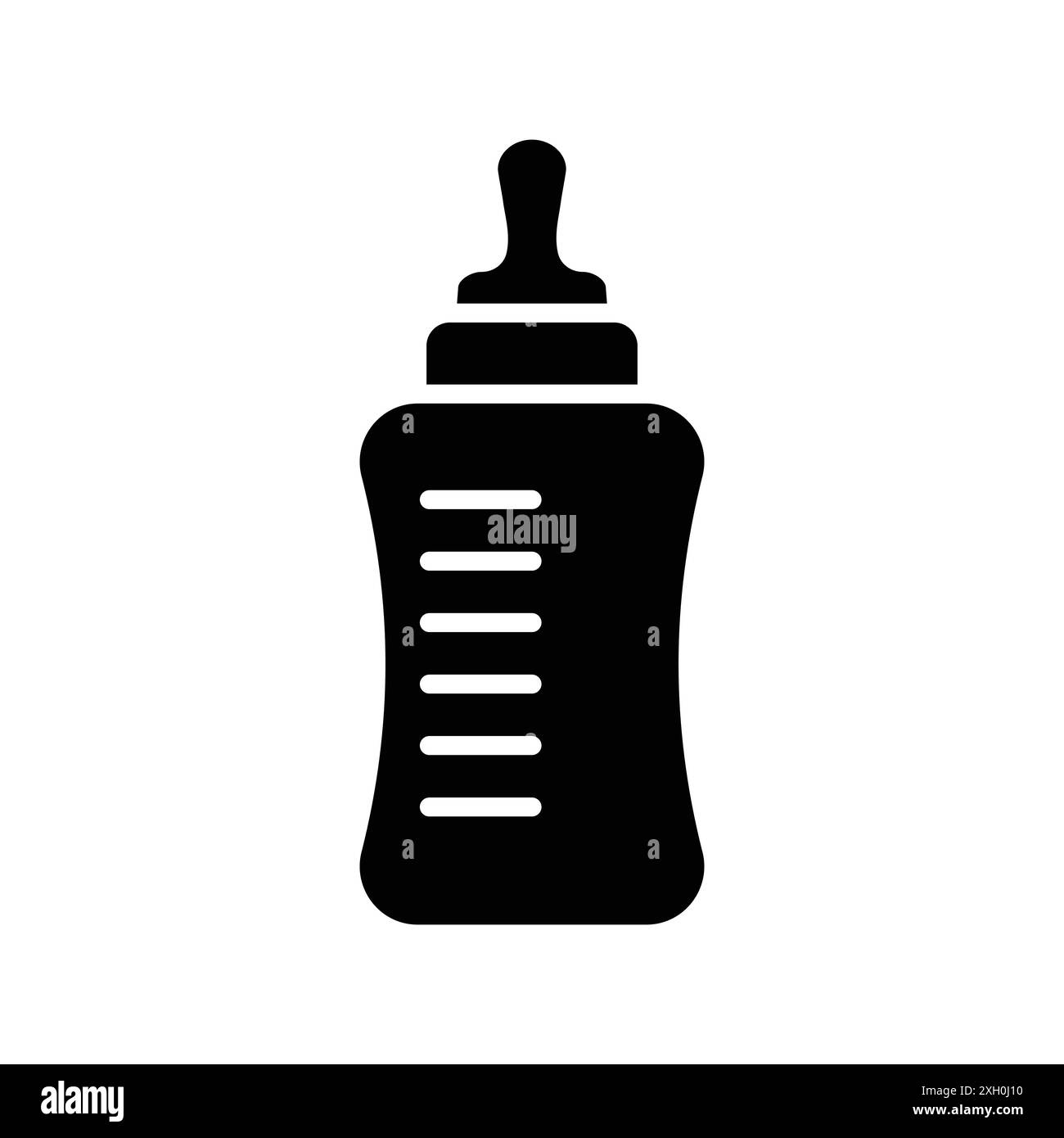 baby bottle icon vector design template in white background Stock ...