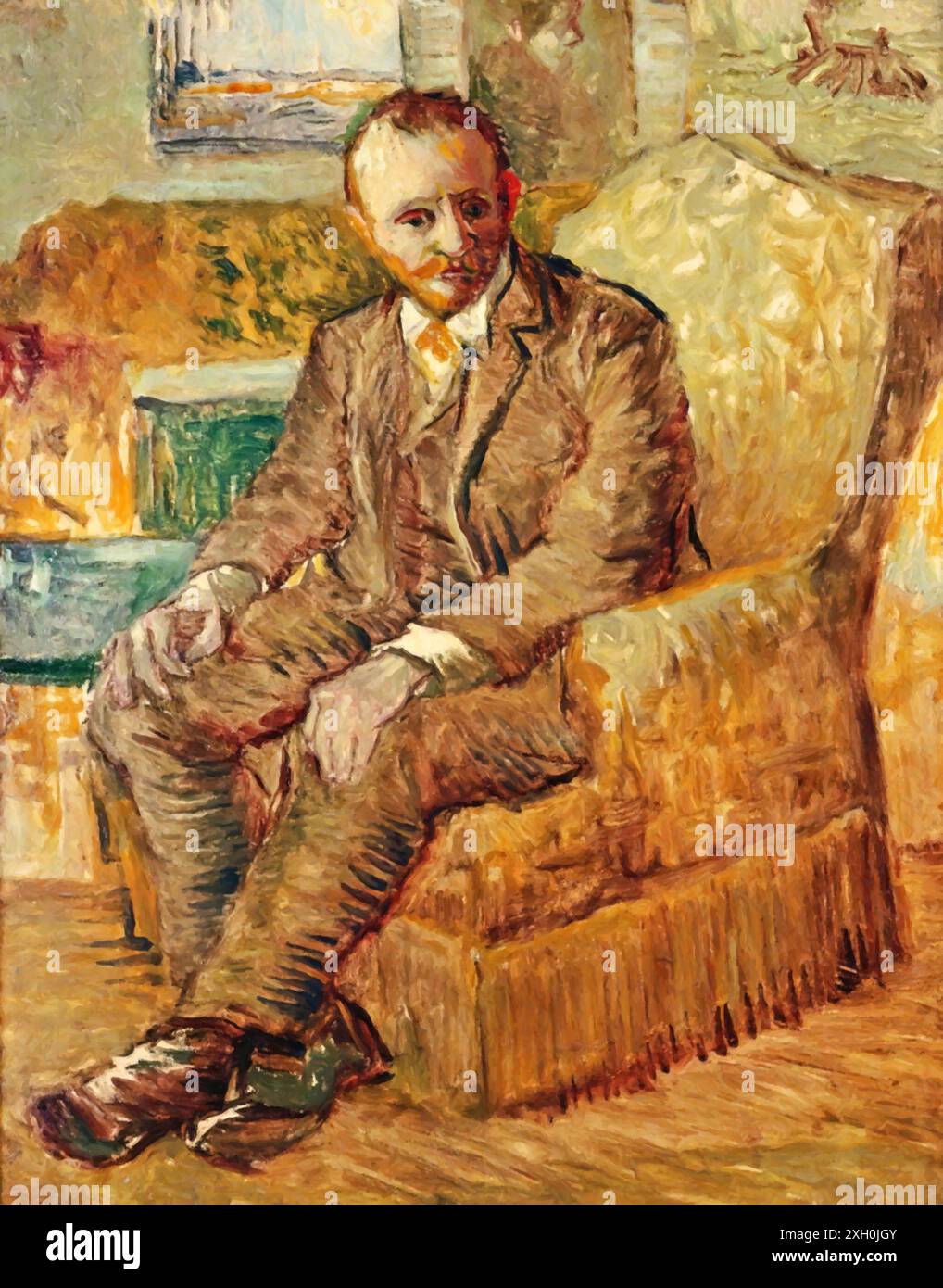Portrait of the art dealer Alexander Reid, 1887 (Painting) Artist Gogh ...