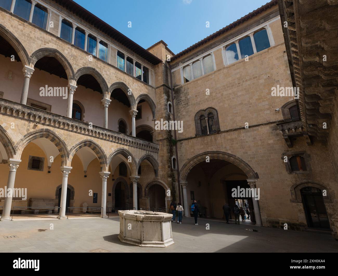 Renaissance Courtyard of Palazzo Vitelleschi: home of Etruscan Museum ...