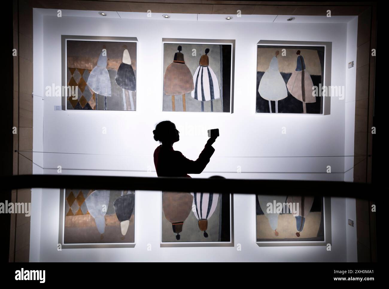 Artist carol douglas during a photo call at yorkshire sculpture park ...