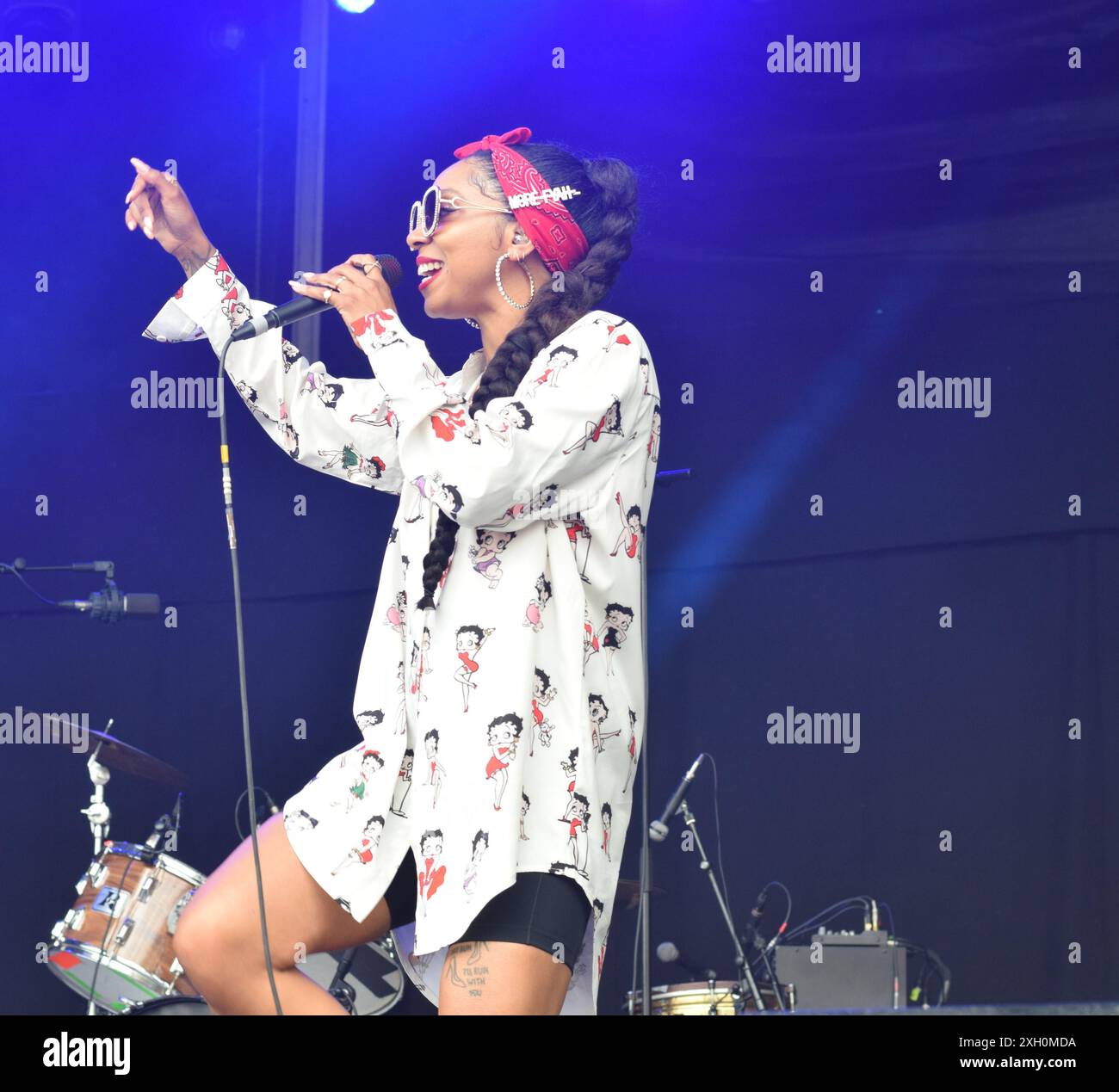 Singer and songwriter Hollie Cook at Bristol Sounds music festival ...
