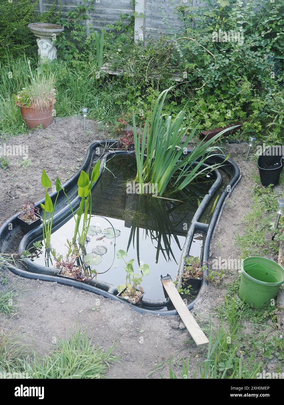 Preformed garden pond hi-res stock photography and images - Alamy