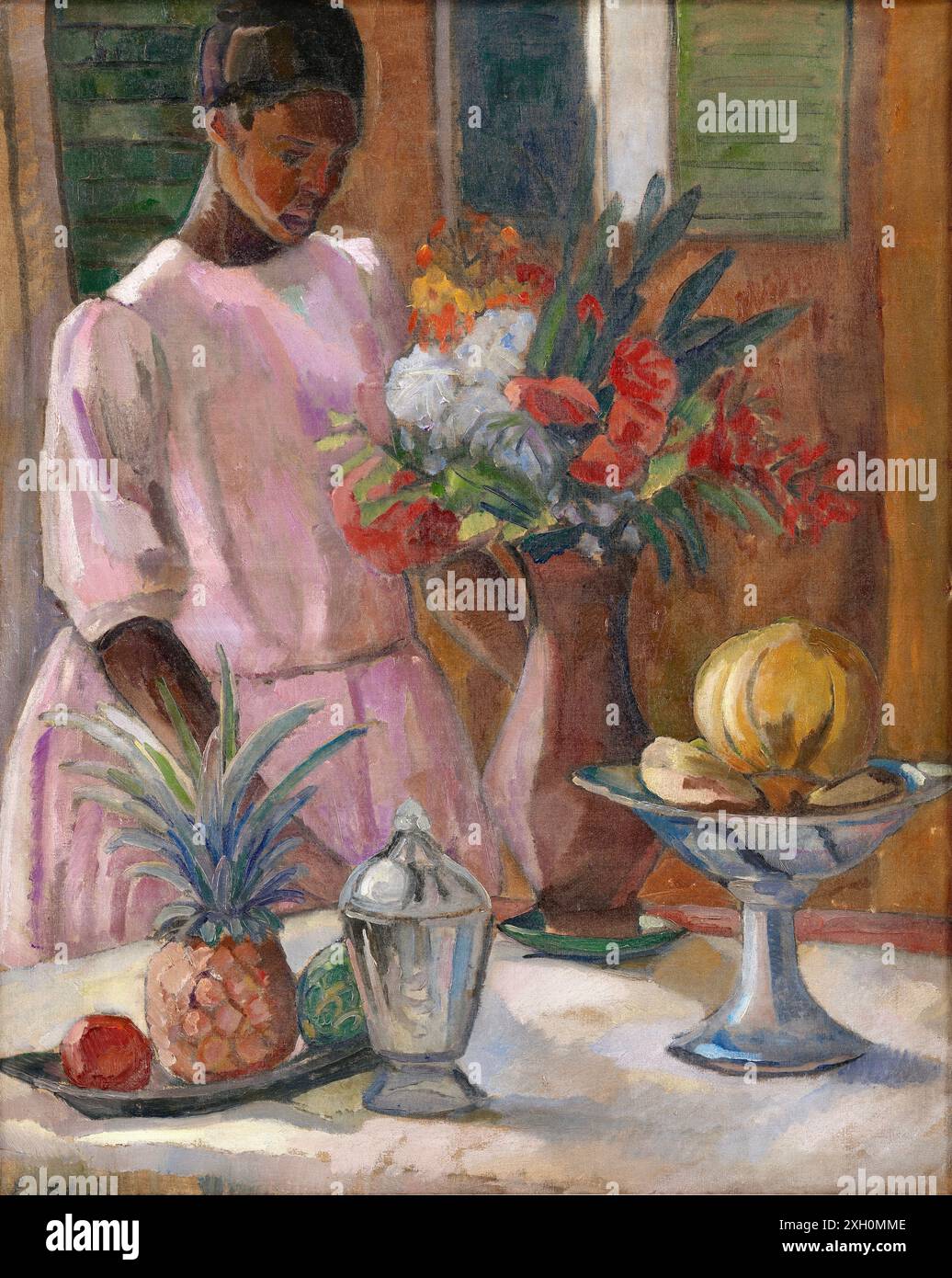 Astrid Holm - Rose Laying the Table - 1914 Stock Photo - Alamy