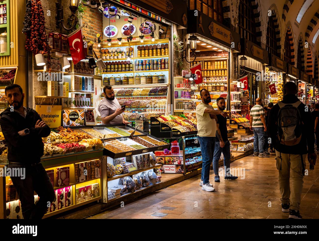 Spice Bazaar, one of the largest bazaars in the city, located in the ...