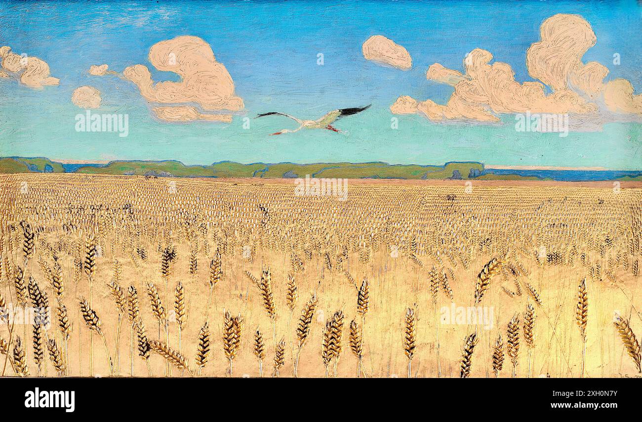 Harald Slott-Møller ‘Danish Landscape’ - 1891 Stock Photo - Alamy