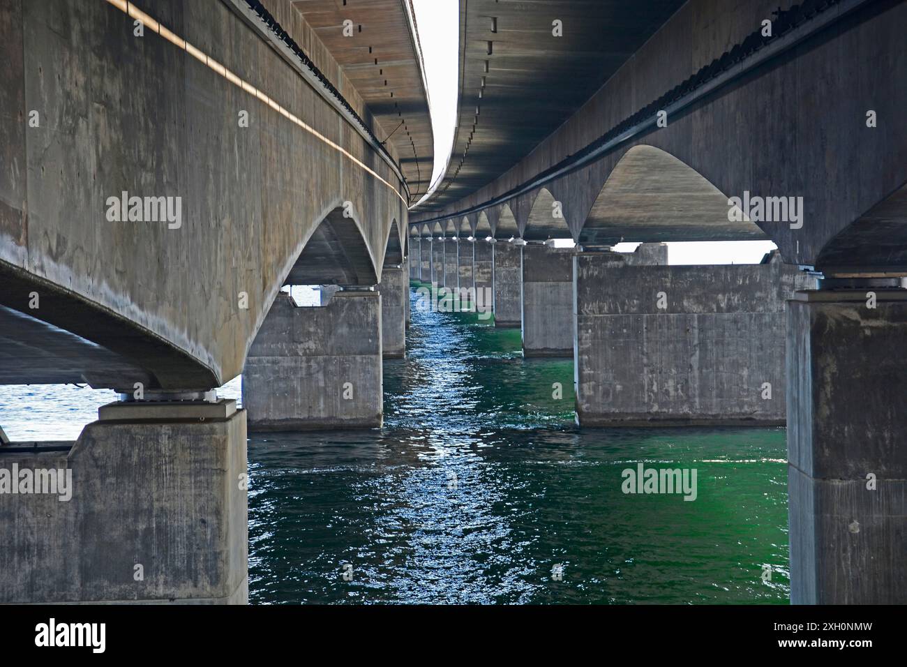 Storebaeltsbro Nyborg, Sund Bridge Fyn-Sjaelland, Fyn-Sealand, railway ...