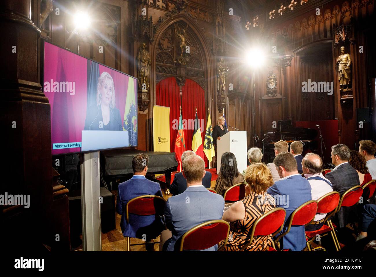 Brussels, Belgium. 11th July, 2024. N-VA's Liesbeth Homans pictured ...