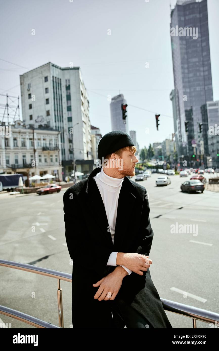 Man in formal attire leans hi-res stock photography and images - Alamy