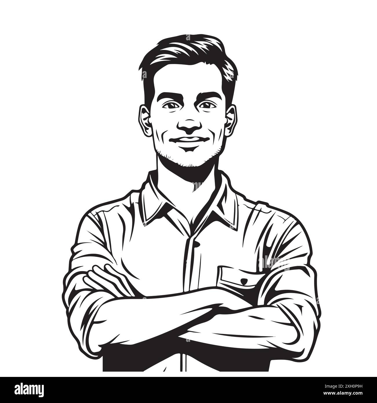 Coverall vector vectors Black and White Stock Photos & Images - Alamy