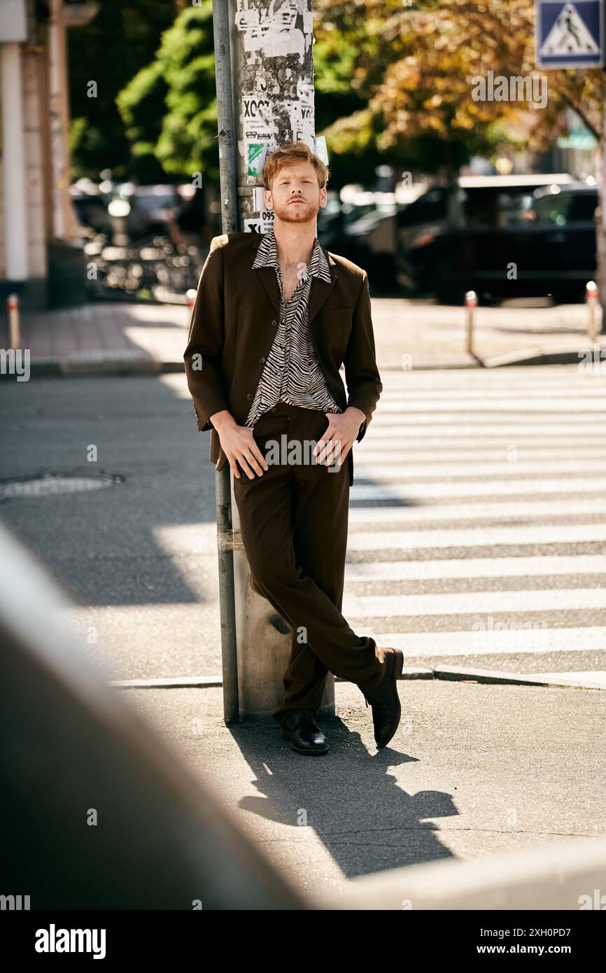 Leaning on a walking pole hi-res stock photography and images - Alamy