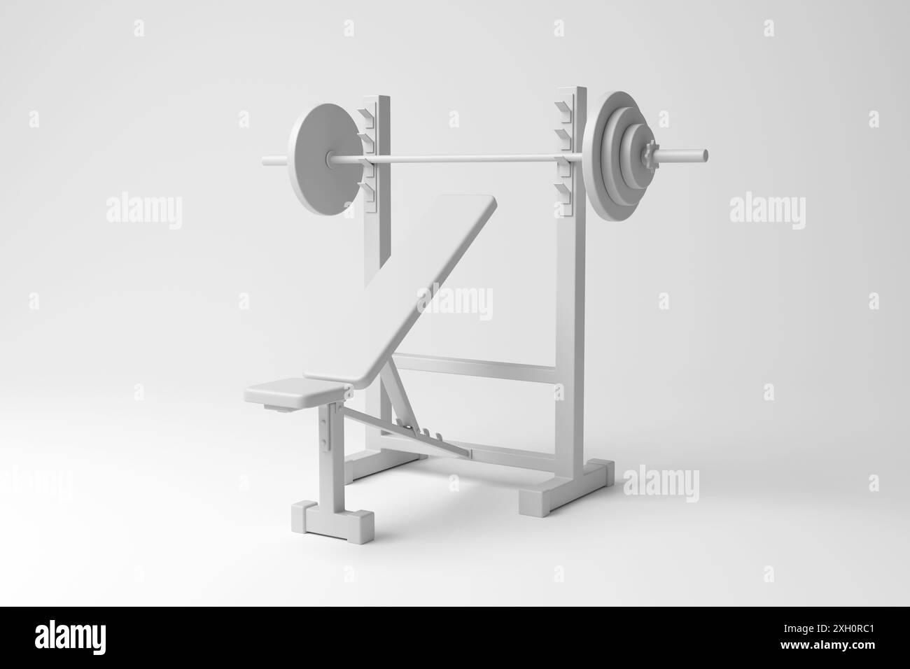 Incline bench press illustration hi-res stock photography and images ...
