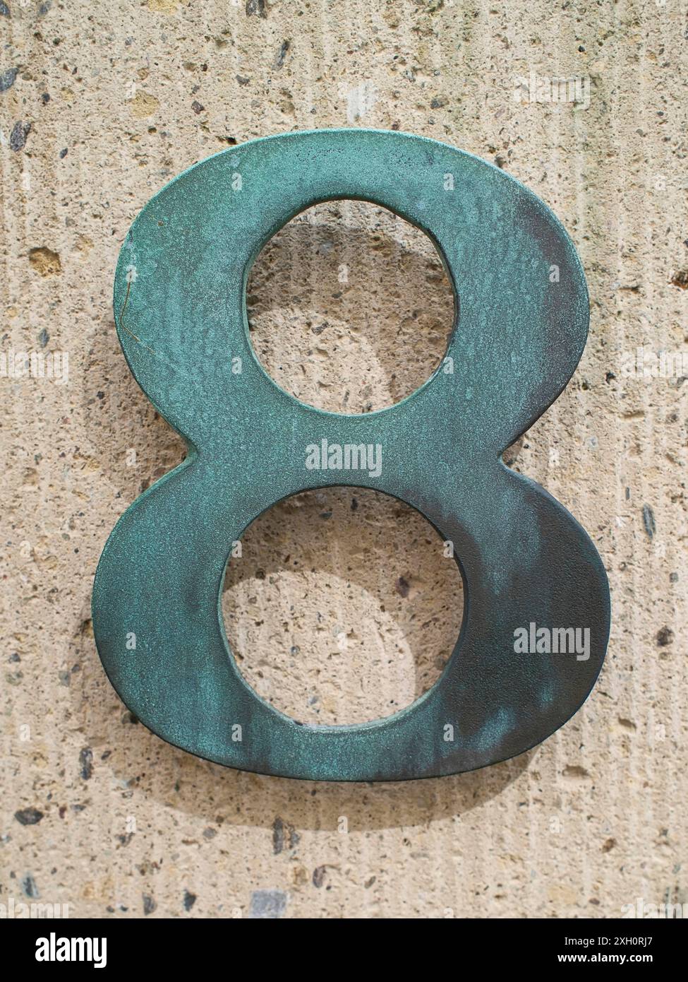 Vintage, house number sign, number 8, digit, anniversary, birthday ...
