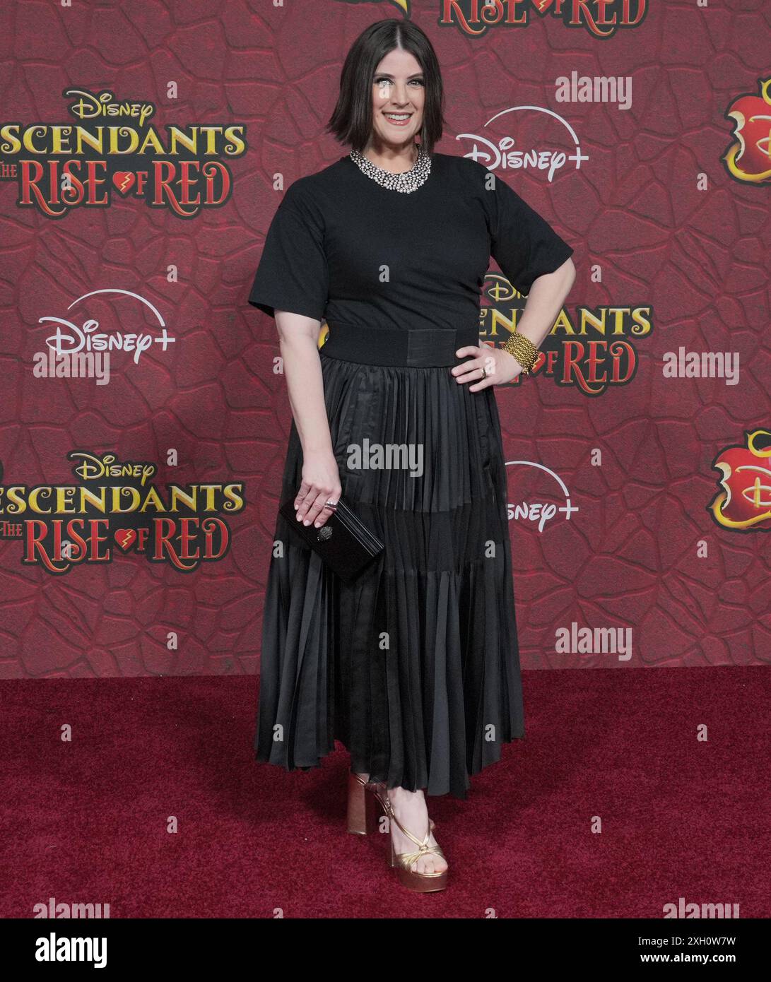 Melanie Paxson arrives at the Disney's DESCENDANTS: THE RISE OF RED ...